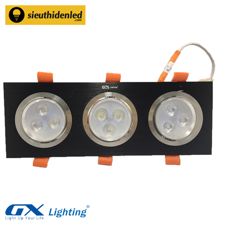 Đèn led âm trần ba THD-3F301